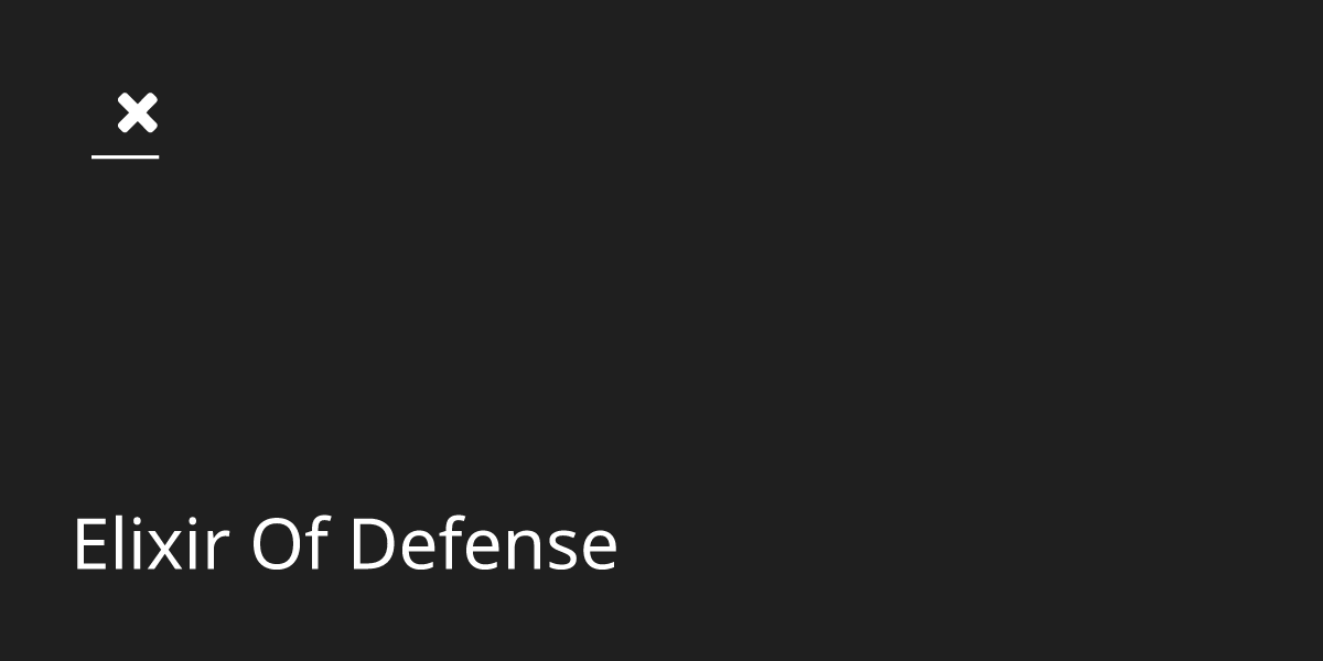 🛡️ Elixir of Defense in WoW: Tanky Life | WoW Guides