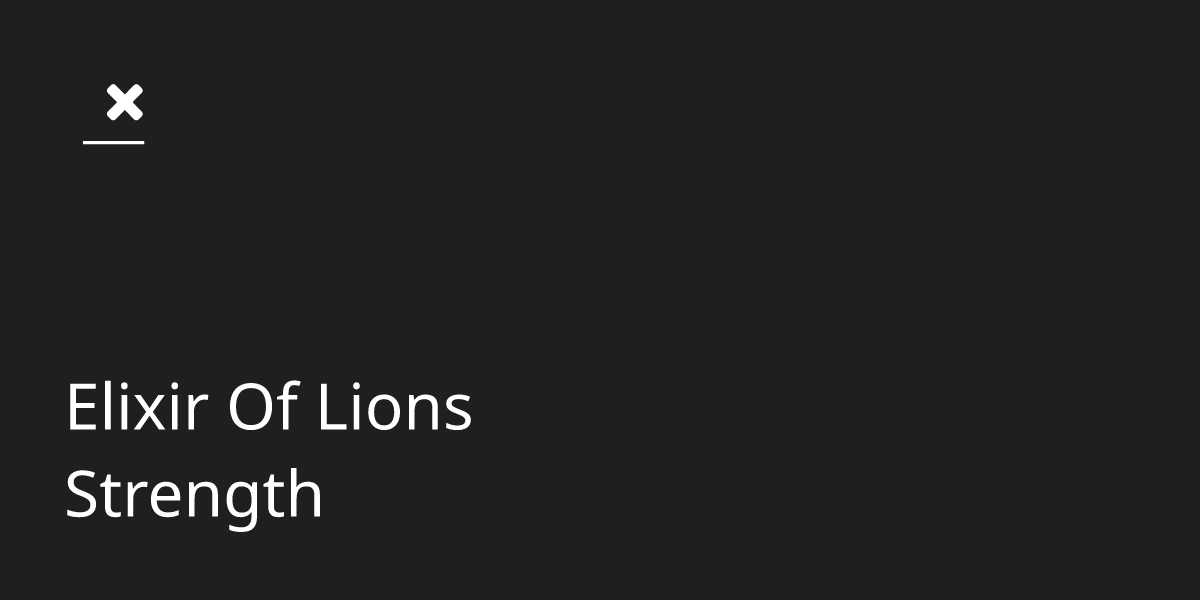 💪 Elixir of Lion's Strength in WoW: Boost Your Power | WoW Guides