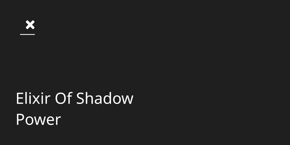 🌑 Elixir of Shadow Power: Shadow Spells Boost | WoW Guides