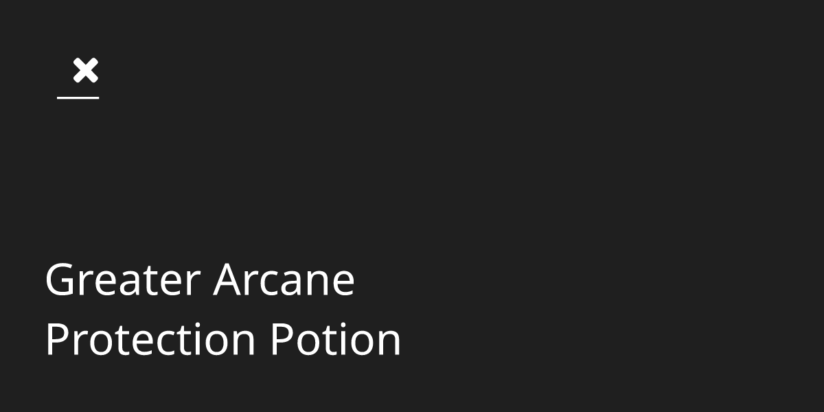 🛡️ Greater Arcane Protection Potion in WoW | WoW Guides