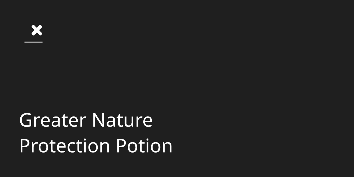 🛡️ Greater Nature Protection Potion | WoW Guides