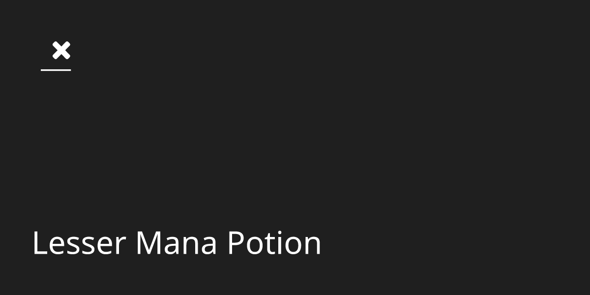 Lesser Mana Potion in WoW: Quick Mana Recovery | WoW Guides