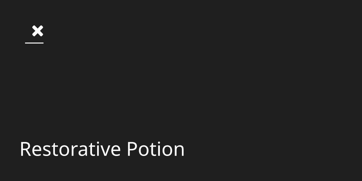 🌟 Restorative Potion in WoW | WoW Guides
