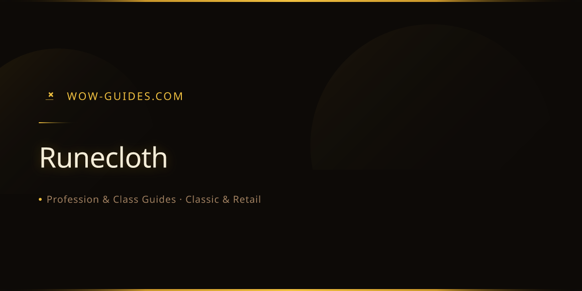 🧵 Runecloth in WoW: Farming and Usage | WoW Guides
