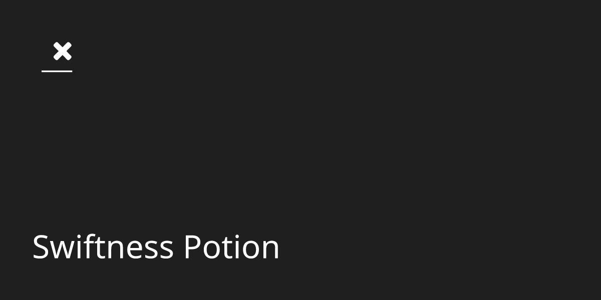 🏃‍♂️ Swiftness Potion: Quick Sprint | WoW Guides